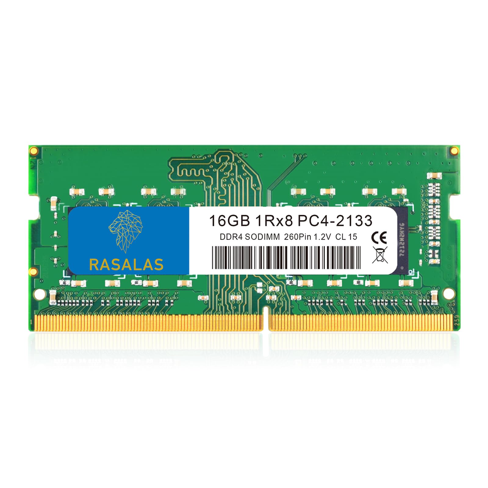 DDR4・16GBx1-1RX8-PC4-17000S-緑色 DDR4-Sodimm-2133-17000 ・??永久保証:ノートPC用メモリ16GB×1枚 PC4-17000 DDR4-2133 1Rx8 DDR4 SODIMM RAM ...