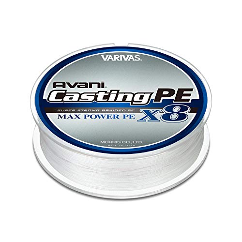 300m・ホワイト 5号 (MAX.78LB) Avani Casting PE x8・・Size:5号 (MAX.78LB)Style:300m・号数:5号・強度:78lb・巻き量:300m・カラー:ホワイトベースのマーキングライン・撚り...