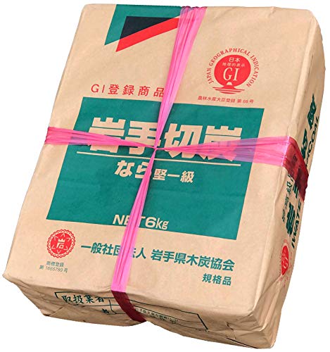 岩手切炭、6kg、黒炭、信頼のブランド、室内使用、説明 岩手切炭、6kg、黒炭、信頼のブランド、室内使用、