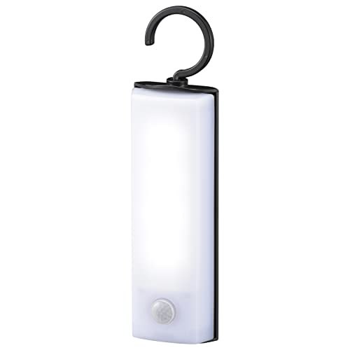 フック型ブラック/単4形電池使用/06-0145・Color:ブラックSize:単4形電池使用Style:フック型・パッケージ個数:1・明暗センサー＋人感センサー付き・周囲が暗くなると人を検知して点灯、離れてしばらくすると自動消灯・屋外でも...