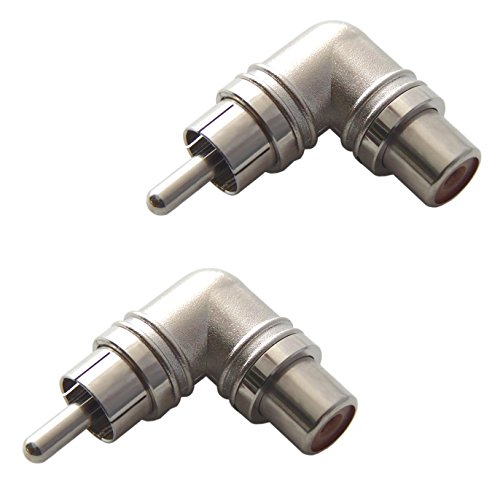 PLG-L04-2P-/2個/PLG-L04-2P・Style:PLG-L04-2P・パッケージ個数:1・RCAプラグをL型に変換します・RoHS指令対応・片側：RCA（メス）、片側：RCA（オス）・L型変換プラグ・2個セットRCAプラグを...