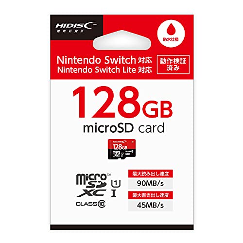 ブラック/-/HDMCSDX128GSW-WOA・パッケージ個数:1・■規格　microSDXC■容量　128GB■スピードクラス　Class10 UHS-I■R/W　up to 90/45■ファイルシステム　exFAT■サイズ　32mm×...