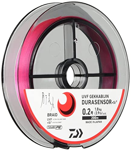 200m・桜ピンク 0.4号 07303664・・Size:0.4号Style:200m・号数：0.4・ブレイド数：8本・糸巻量(m)：200・カラー：桜ピンク説明 月ノ響が耐摩耗性に優れた「DURA」へ進化。極細PEだからこそ、高密度「マ...
