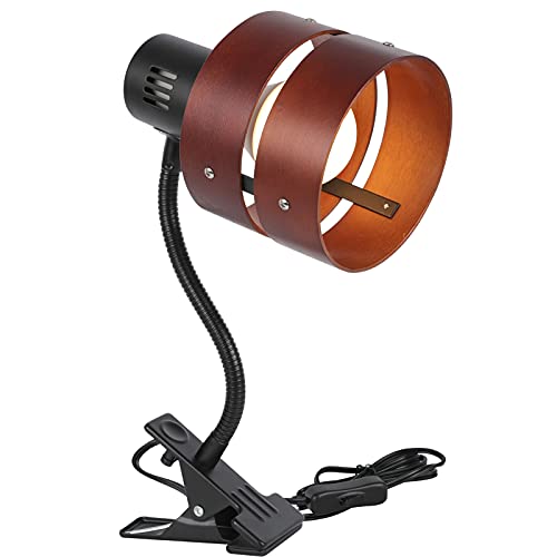 卓上ライト・ブラウン 器具のみ GT-TD-C01B・・Color:ブラウンSize:器具のみ・【強力クリップ式】：クリップ式なので店舗の補助照明や机周りなどにパチッと挟んで使用できます。・【独特の陰を作ります】：木枠のシェードの上部、中部...