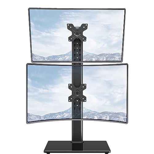 2画面ブラック/-/-・Style:2画面・【商品仕樣】液晶モニターを2画面設置できる自立式PCモニタースタンド。耐荷重は各15kg（合30kg）で、13〜32インチのディスプレイや小型テレビに対応。準拠のVESA規格は75mm/100mm...