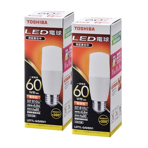 電球色電球色/-/LDT7L-G/S/60V1E2P・Style:電球色・パッケージ個数:1・外径：40mm×全長：108mm・全光束：810lm・平均演色評価数：80Ra・定格寿命（h）：40000・密閉器具対応●定格消費電力:6.8w●...