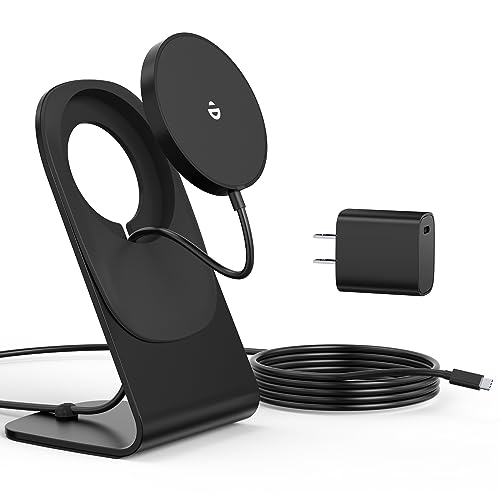 ブラック/-/-・Color:ブラック・【MagSafe充電器+ 20W PD USB-C充電器+MagSafe充電スタンド】 人気のMagSafe対応ワイヤレス充電器、専用スタンド、PD 20W USB-Cアダプターの3点セットです。iP...