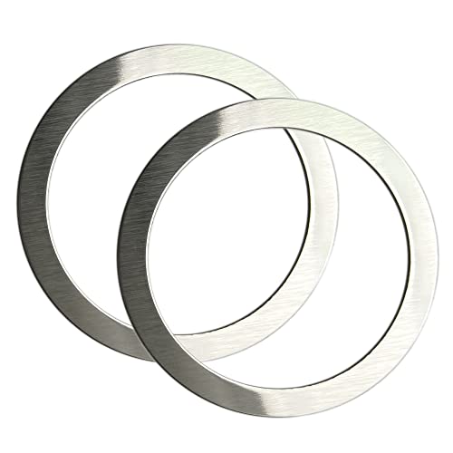 O-シルバー/厚さ0.4mm/-・Color:O-シルバー・【Magsafe 用 磁気増強】内蔵マグネット同じサイズデザインです(46*54 mm)。お気に入りのMagsafe用 ケースをDIY・【丈夫で耐久性】Magsafeシールの裏側は...
