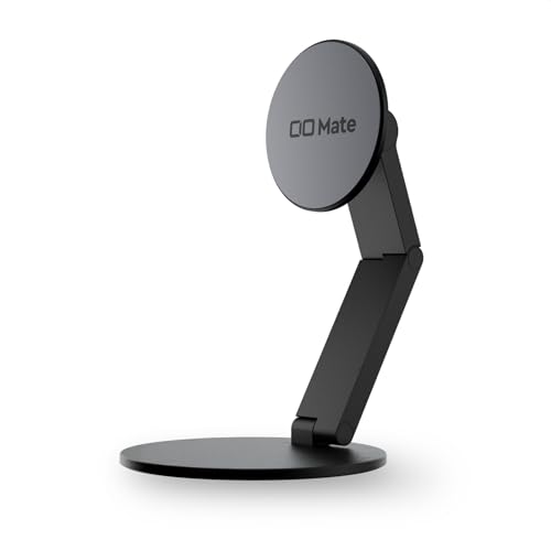 01：ライトブラック/-/MATE-STAND001-LBK・Color:01：ライトブラック・マグネット吸着タイプのスマホスタンド：強力なマグネットを内蔵しており、重量感のある台座で安定した使い心地。お仕事でも、おうちでも、スマホやタブレ...