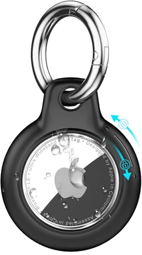 C1-ブラック/-/-・Color:C1-ブラック・【対応機種】防水 Airtag ケース キーホルダー付き，Apple AirTags 2021のみに適しています（注：AirTagsデバイスは含まれていません）。Apple AirTags...