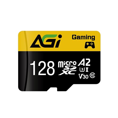 黒×黄色イエロー/128GB/AGI128GGSTF138-R2・Size:128GB・パッケージ個数:1・AGI TF138 microSDXCカードはFull HD録画と再生に対応し、お持ちのスマートフォン、タブレット、カメラ、Swit...