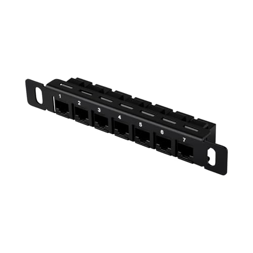 ブラック/0.5U/DP-0068・パッケージ個数:1・互換性：DeskPi RackMate TT 7インチサーバーラック/ネットワークキャビネットのみに対応しています。・7ポートパッチパネルは、ケーブルを簡単に識別できるよう、ポートに番...