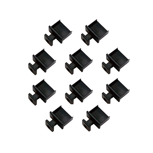 パッケージ個数:1・USB タイプAポート メス用の保護カバーキャップ 10個入です・大型のつまみが付いたハードタイプ・デスクトップPCやネットワーク機器のUSBコネクタなどに・素材：ABS カラー：黒　パッケージ：厚手チャック付袋・USB...