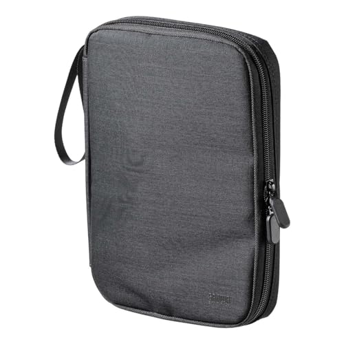 ブラック/Lサイズ/200-BAGIN036BK・Size:LサイズColor:ブラック・ファスナーポケットとゴムベルトで 小物 を整理収納できる ガジェットケース です。・薄型 マウス や バッテリー なども収納でき ガジェット収納ポーチ...