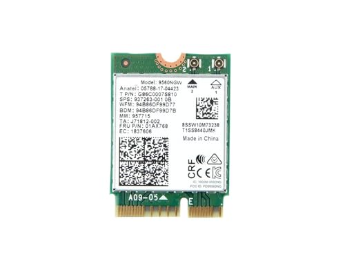 多色/-/-・インテル Wireless-AC 9560 model：9560NGW・デュアルバンド　 2.4 GHz 5 GHz Wi-Fi (802.11ac/a/g/n) + Bluetooth 5 Combo Module・Inte...