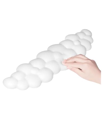 L、白/-/-・Color:L、白・【おしゃれな雲のデザイン】夢幻の雲デザインにより、デスクトップをおしゃれに演出して。雲の形をしたハンドレストはさらに本物らしく、雲のように柔らかく心地よいタッチ、快適に仕事や遊びに行かせ、忙しい毎日にちょ...