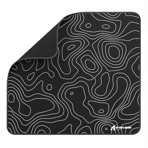 コンターブラック/長さ440 x 幅 400 mm/-・Color:コンターブラック・【優れた表面摩擦】440x400x4mm。このマウスパッドは超高密度繊維で織られた高経緯度の布を使用しており、X軸とY軸の感触が一致しています。これにより...