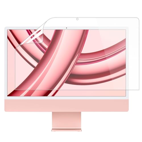 -/iMac 24インチ/-・Size:iMac 24インチ・★対応機種：iMac 24インチ 2024年 M4モデル /2023年 M3モデル / 2021年モデル・★ブルーライトカット率：48％　紫外線カット率:99.9%。目の負担を軽...