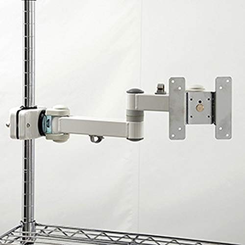 ホワイト/-/MARMGUS129AW・パッケージ個数:1・4軸式クリップモニタアームSLIM(ホワイト)■サイズ:画像をご確認ください。 ■耐荷重:6kg ■対応モニタ: VESA規格対応(75mm x 75mm または100mm x 1...