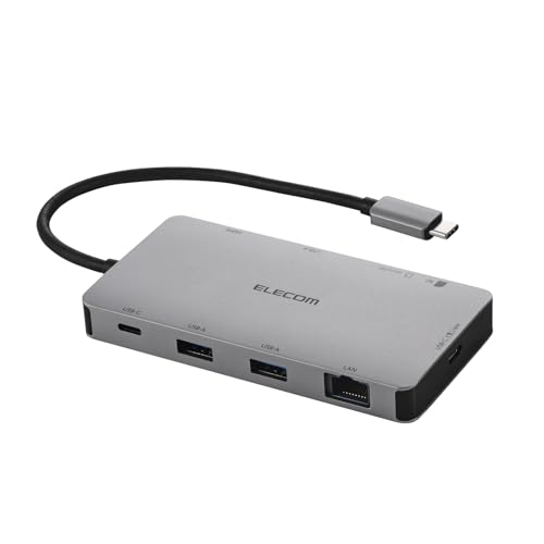 シルバー/-/DST-090BP1SV・パッケージ個数:1・薄型ノートパソコンの機能を拡張する、9ポート搭載USB Type-C(TM)接続ドッキングステーションです。・USB Type-Cポート搭載パソコンに最大6ポートを増設可能。さまざ...