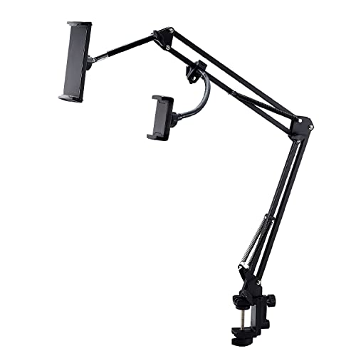 ・ブラック TB-DSZARM2BK・スマートフォンやタブレットを1台ずつ設置できるフレキシブルアームスタンドです。・メインホルダーとサブホルダーで同時操作が可能なので、SNS投稿や動画の視聴、Webサイトの閲覧など2台で多様な使い方ができ...