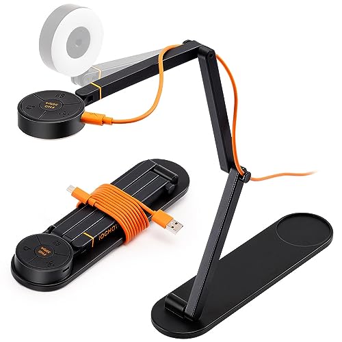 -/-/CA1-new・【シンプルデザイン】書画カメラは、折りたたみ可能なコンパクト設計で、約23.7×6×2.2cmのサイズで収納が簡単です。洗練されたデザインで、携帯性にも優れています。カメラは回転可能で、柔軟な多関節構造により、あらゆ...