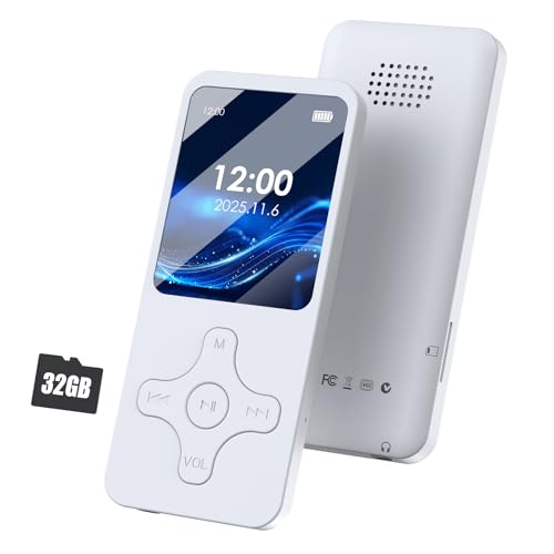 ホワイト/-/-・【Bluetooth 5.0搭載で高速安定接続】当社のMP3プレーヤーは、業界標準の Bluetooth5.0技術を採用しており、ワイヤレスデバイスとの間で迅速に接続を確立し、接続後の安定性を高めました。伝送効率の最適化に...