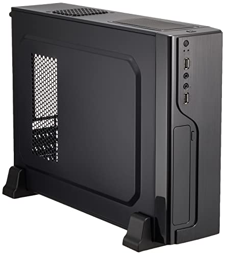 ブラック/-/-・PatternName:単品・SFX300W電源搭載 マイクロATXスリムケース・5インチベイ：1本　3.5インチベイ：2本（うち1本は5インチベイとの排他利用、複数台搭載の際は別途取付ネジをご用意ください）　2.5インチ...