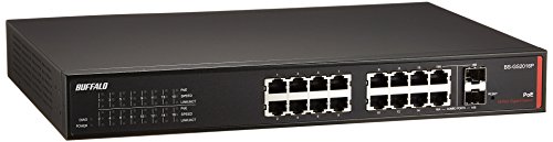 16ポートブラック/-/BS-GS2016P・Style:16ポート・パッケージ個数:1・■インターフェース:10BASE-T、100BASE-TX、1000BASE-T・■データ転送方式:ストア&フォワード■アクセス方式:CSMA/CD・...