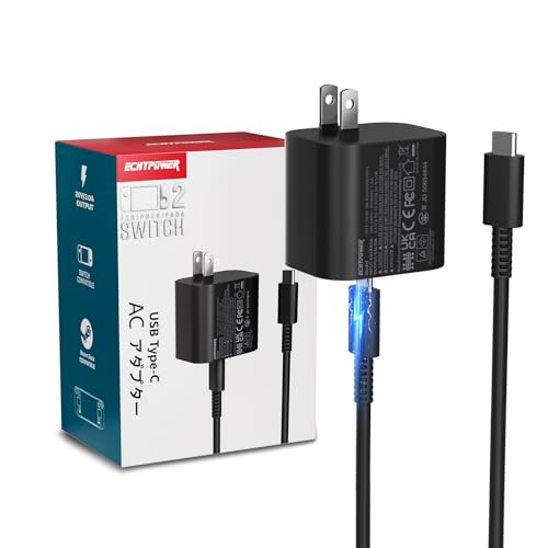 Switch 2 充電器/-/-・Color:Switch 2 充電器・【急速充電】Power Delivery（PD）規格を搭載し、最大 60W で急速充電対応！switch 2本体であれば、わずか2時間で満充電可能です。コンパクトなボデ...