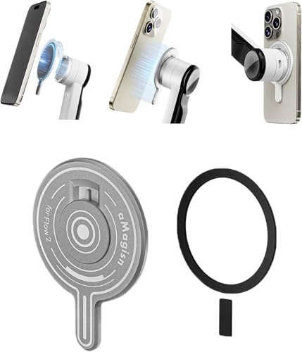 シルバー/-/FLOW-1・【Insta360 Flow 2 Pro用ジンバル 磁気マウント】新しくアップグレードされたFlow 2 Pro磁気アダプターは内蔵の強力な磁気吸力により、for iPhone 16 Pro MaxとAndroi...