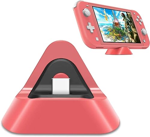 Modernピンク/-/TAORAY-FSLITE01・【急速充電】SWITCH/switch-liteゲーム機の本体の充電はTYPE-Cインターフェースを採用しており、ホストアダプタで接続して充電できます。また、モバイル電源で充電したり、...