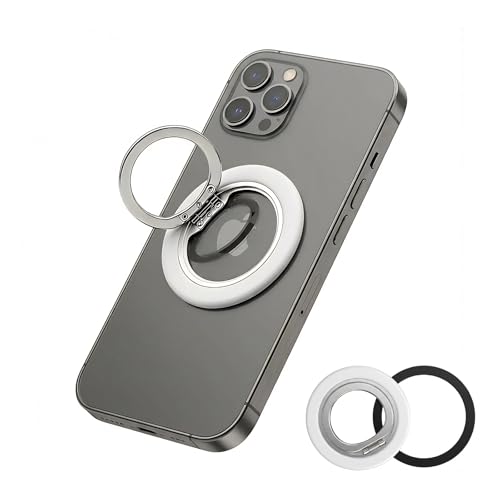 ブラック/-/-・【超強力マグネット】強力なマグネットは約1000gの引っ張り力に耐え、MagSafe対応iPhoneにしっかりと固定します。マグネット付きスマホリングを使用すると、スマホを片手で持つときの安定性が格段に向上します。大きな画...