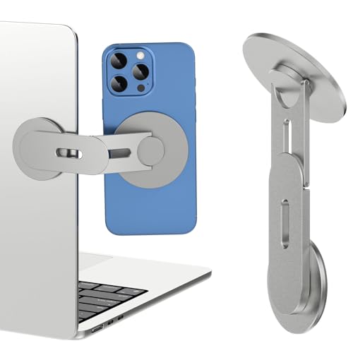 グレー/-/-・Color:グレー・【高い互換性】スマホ パソコン 固定は、iPhone 16/15/14/13/12シリーズおよびその他のメタルリング付き携帯電話（MagSafe対応/非対応）向けに設計されています。さらに、ノートパソコン...
