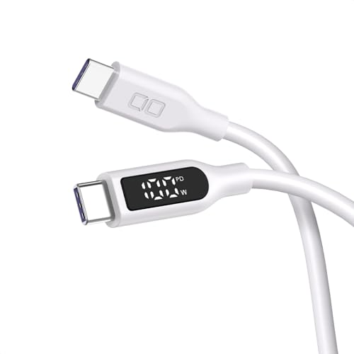 ストレートホワイト/2m/CIO-SL-SCE-CC2-WH・Size:2mStyle:ストレートColor:ホワイト・【充電出力が確認できるケーブル】充電速度をリアルタイムで確認できる液晶ディスプレイを搭載。「45W」「65W」といった最...