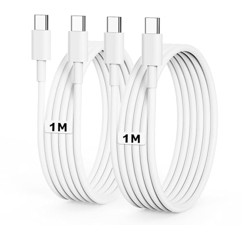 ホワイト （USB C ケーブル 2本×1）/1メートル/-・Color:ホワイト （USB C ケーブル 2本×1）・【急速充電&データ転送対応】PD急速充電対応。このタイプc ケーブルはUSB Power Delivery規格に対応して...