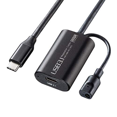 Type C-Type Cブラック。/-/KB-USB-RCC305・Style:Type C-Type C・パッケージ個数:1・USB 3.1 Gen1(USB3.0)Type-C信号を5m延長でき、USB 3.1 Gen1(USB3.0...