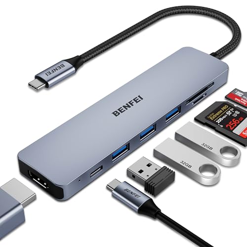 グレー/7-in-1/000307grey・Size:7-in-1Color:グレー・パッケージ個数:1・?【機能性】1 つの HDMI ポート、3 つの USB 3.0 ポート、1 つの マイクロSD カードスロット、1 つの SD カー...