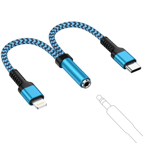 ブルー/-/-・Color:ブルー・【2in1設計で幅広い互換性】 1本でUSB-C対応の最新iPhone17/16/15・Androidスマホ・Macbookと、Lightning端子のiPhone14/13/12・iPadなどの両方に使...