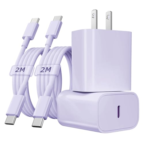 パープル(20Wx2+C-Cx2)/2セット/CA-15T・Color:パープル(20Wx2+C-Cx2)・【20W急速充電器・PD3倍速】弊社の充電器はUSB PD（Power delivery）急速充電が対応でき、最大20Wの出力を持ち...