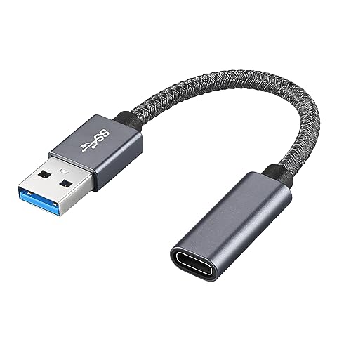 グレー/グレー)/-・【USB-A(オス) to USB Type-C(メス)変換アダプタ】タイプC(メス)からUSB A(オス)の変換アダプターですUSB Type-Cコネクタを持つ周辺機器などを、USB Aポートを持つパソコンに接続して...
