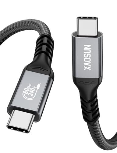 -/1.5メートル/-・Size:1.5メートル・【80Gbpsの超高速データ転送】超高速（データとエネルギー効率に優れ）、最大 80Gbps の超高速データ転送速度を体験し、1 秒で 10GB のファイルを転送します。Thunderbol...