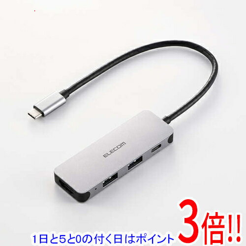 商品名ELECOM 4in1ドッキングステーション DST-040BPSV シルバー商品状態新品の商品です。商品説明スリムながら映像出力・高速転送・充電を叶える、4ポート搭載のドッキングステーションです。USB Power Delivery...
