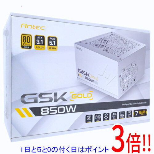 商品名Antec製 電源ユニット GSK850 ATX3.1 850W White商品状態 新品 商品説明 80PLUS GOLD認証を取得した高効率電源ユニット 商品名 電源ユニット 型番 GSK850 ATX3.1 [White] 仕様...