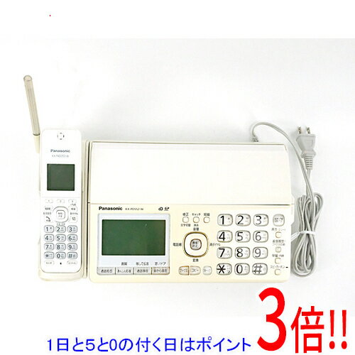 商品名【中古】Panasonic 普通紙ファクス KX-PD552-W 本体のみ 受話子機バッテリーなし 本体いたみ商品状態動作確認済みの中古品です。※受話子機のバッテリーはありません。※本体、受話子機が日焼けしています。※中古品ですので、...