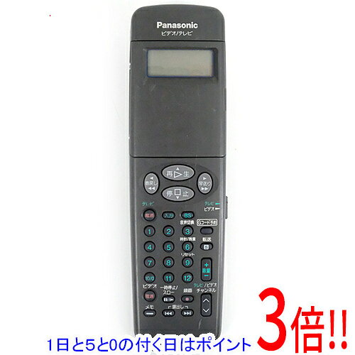 商品名【中古】Panasonic ビデオリモコン VEQ2001商品状態 動作確認済の中古品です。 ※中古品ですので、傷、汚れ等ある場合がございます。ご理解の上、ご検討お願いします。 商品名 ビデオリモコン 型番 VEQ2001 付属品 ※...