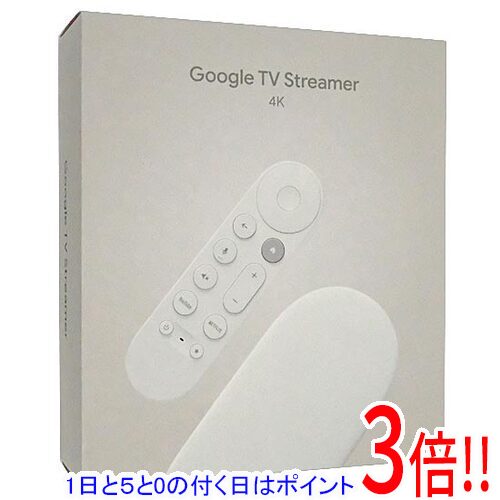 商品名Google Google TV Streamer (4K) GA05662-JP Porcelain商品状態新品の商品です。商品説明【お気に入りのエンターテイメントを手軽に楽しめる。】Google 史上最高峰のストリーミング デバイ...