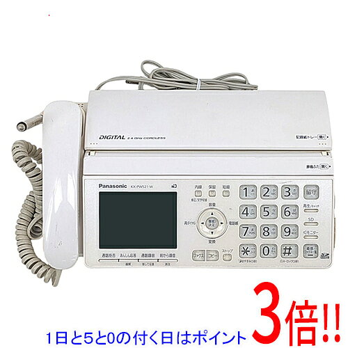 商品名【中古】Panasonic パーソナルファクス 親機 KX-PW521-W 本体のみ いたみ商品状態動作確認済みの中古品です。※中古品のため、使用感や傷、汚れがございます。※アンテナ部に割れが見られます。型番KX-PW521-W仕様[...