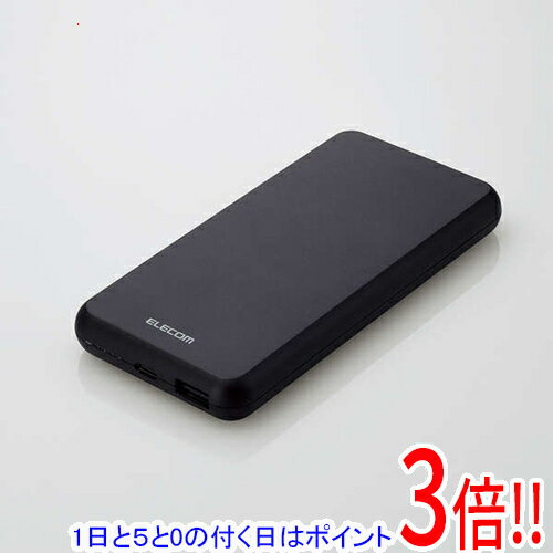 商品名【1日と5.0のつく日、18日はポイント3倍！】【新品(開封のみ)】 ELECOM モバイルバッテリー 10000mAh DE-C38-10000BK ブラック商品状態新品未使用。開封のみの未使用品です。商品説明USB Type-C(...