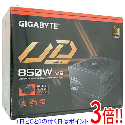 商品名GIGABYTE 電源ユニット UD850GM PG5 V2 GP-UD850GM PG5 V2 850W 黒商品状態 新品。 商品名 電源ユニット 型番 UD850GM PG5 V2 GP-UD850GM PG5 V2 [黒] 仕様...